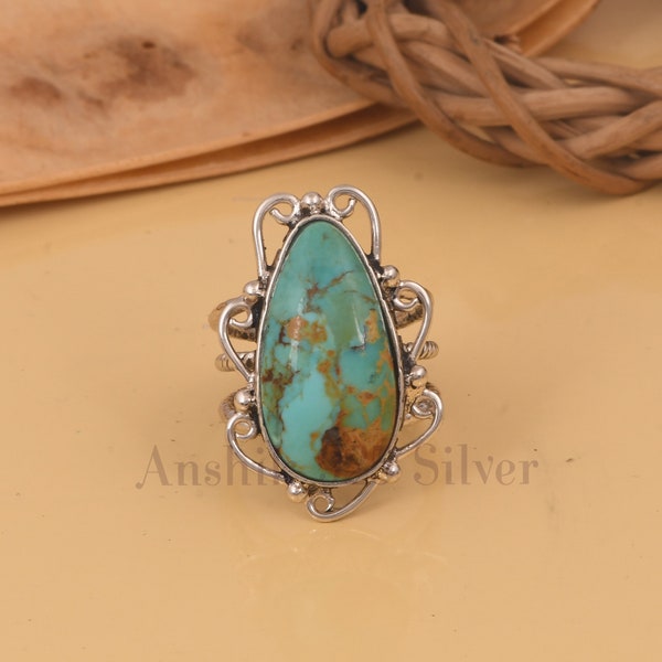 Large Turquoise Ring - Etsy