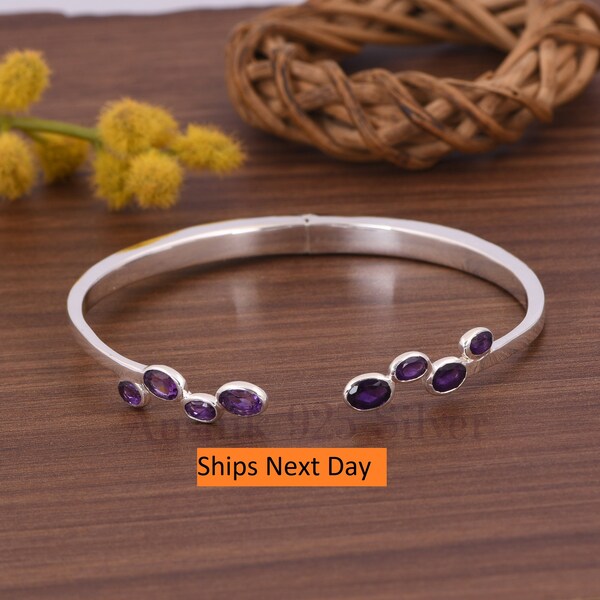 Amethyst Bangle - Etsy