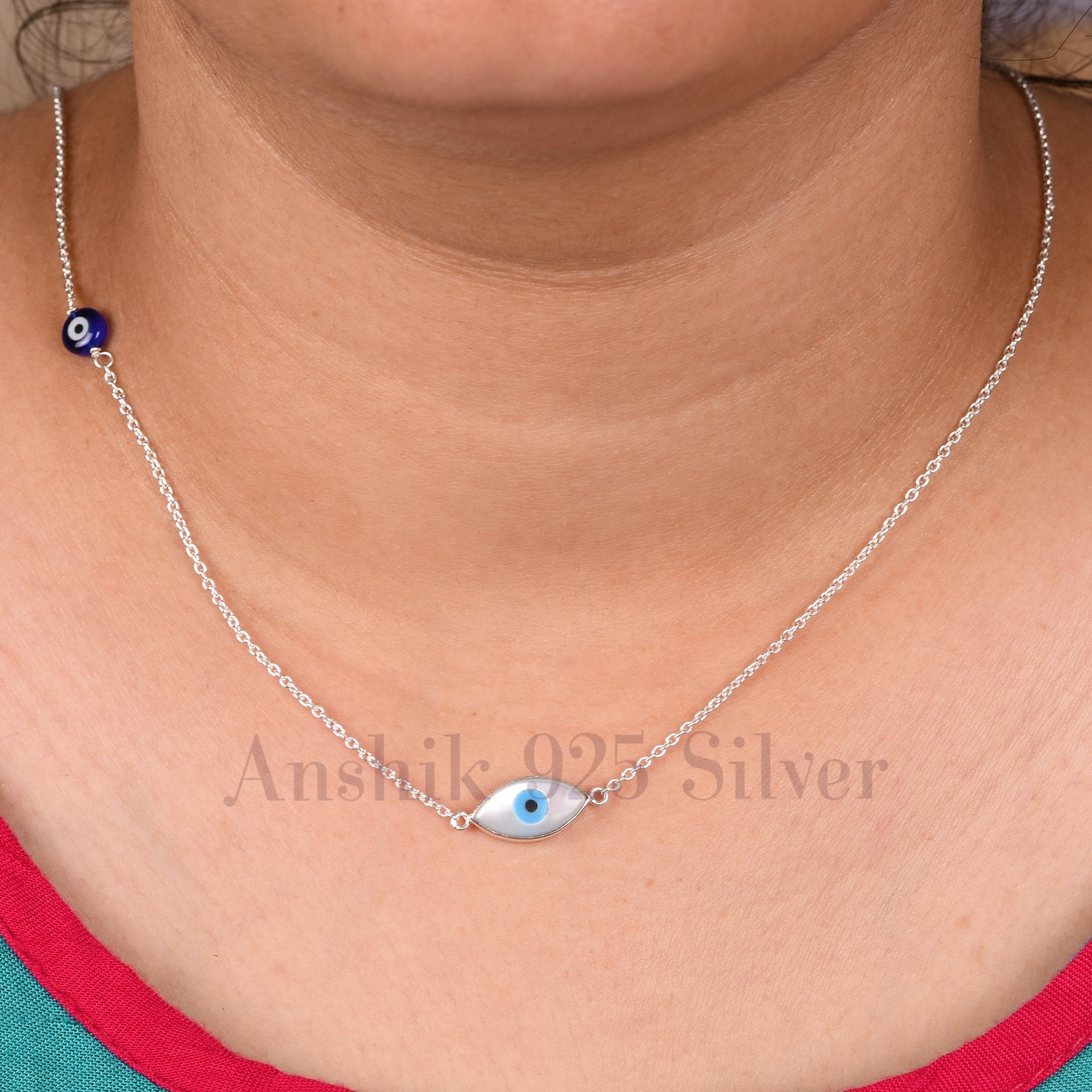 Evil Eye Necklace, Evil Eye Pendent, Beautiful 925 Sterling Silver ...