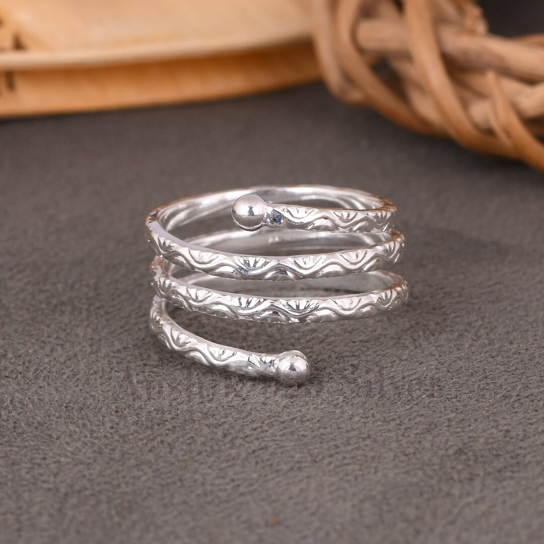 Triple Rolling Eternity Band Stackable Ring - Three Rolling Circle Band ...