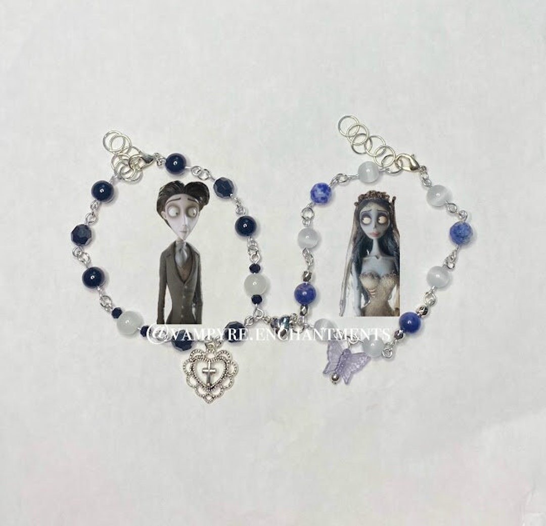 Emily and Victor Corpse Bride Inspired Handmade Bracelets - Etsy