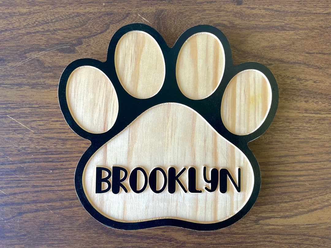 Wooden Dog Name Signs at Tayla Hunter blog