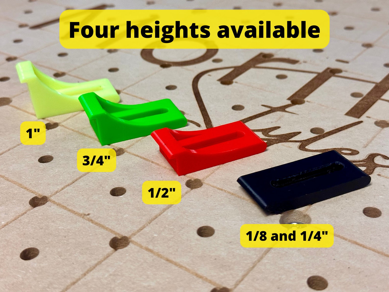 CNC Toe Clamps Low Profile, 3D Printed CNC Down Side Pressure Clamps ...
