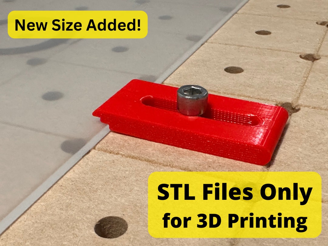 CNC Toe Clamps Low Profile STL Digital File 3D Printed CNC - Etsy