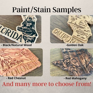 Carved Wood Texas State Wall Art, Family Travel Vacation Souvenir Gift ...