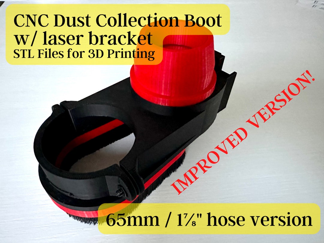 CNC Dust Boot With Laser MS6525L Digital STL Files, 65mm Body 1-7/8in ...