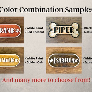 Carved Wood Dog Name Sign - Personalized Pet Paw Bone Gift, Custom Home ...