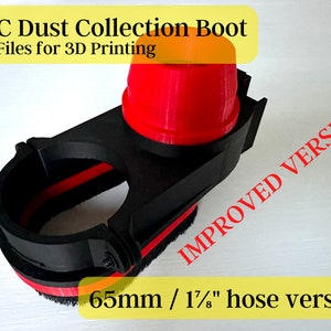 CNC Dust Boot MS6525 Digital STL Files, 65mm Body 1-7/8in Hose, 3D ...