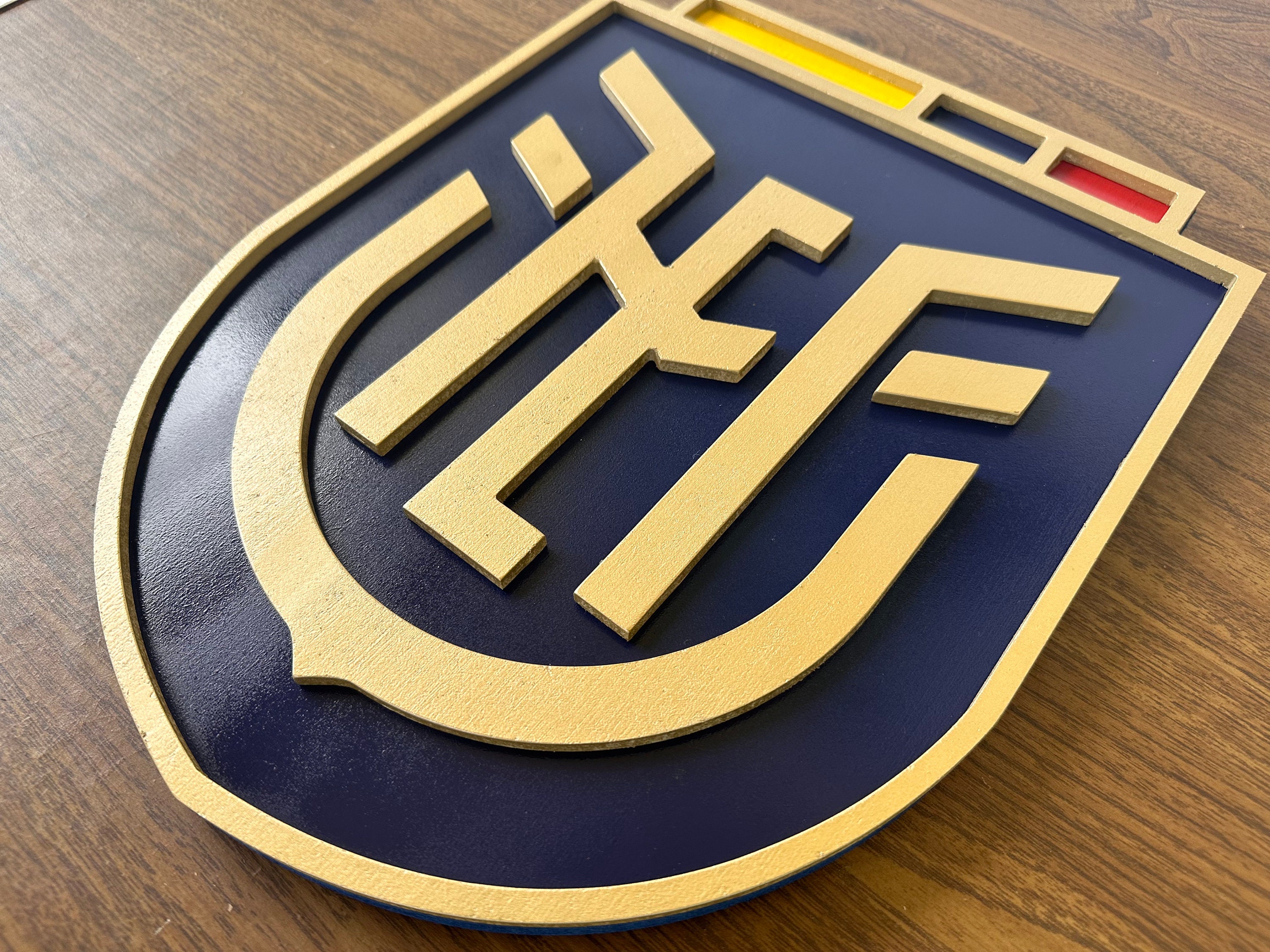 Wooden Ecuador National Team Crest, Futbol Soccer Football Emblem Logo ...