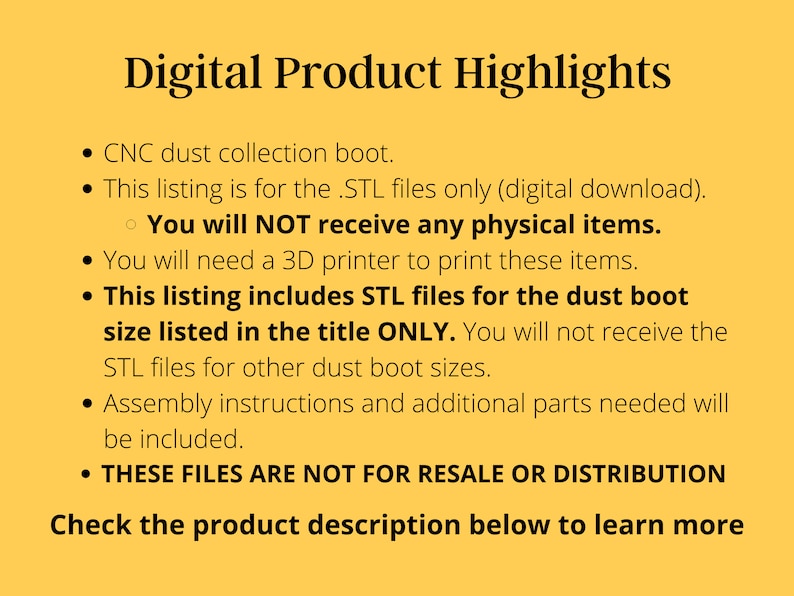 CNC Dust Boot MS6525 Digital STL Files, 65mm Body 1-7/8in Hose, 3D ...