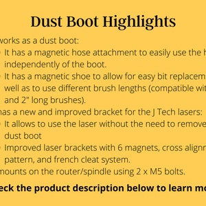 CNC Dust Boot With Laser MS8040L Digital STL Files, 80mm Body 4in Hose ...
