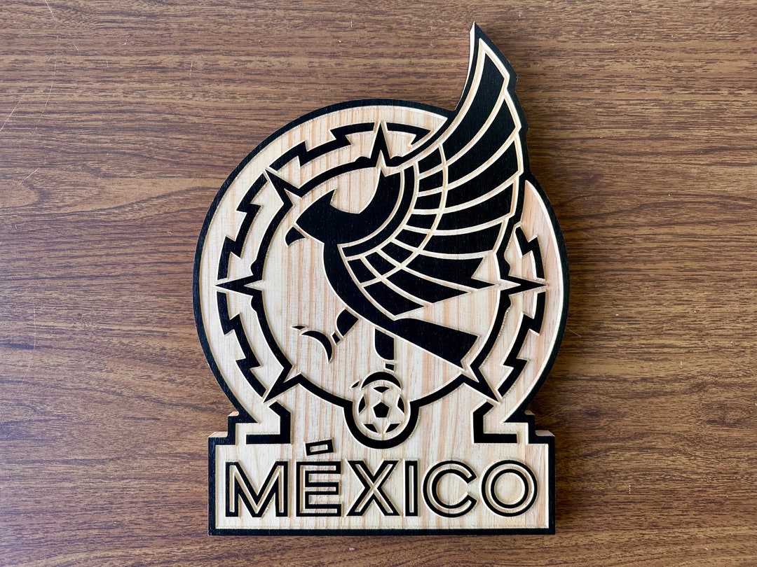 Wooden Mexico National Team Crest, Mejico Soccer Football Futbol Emblem ...