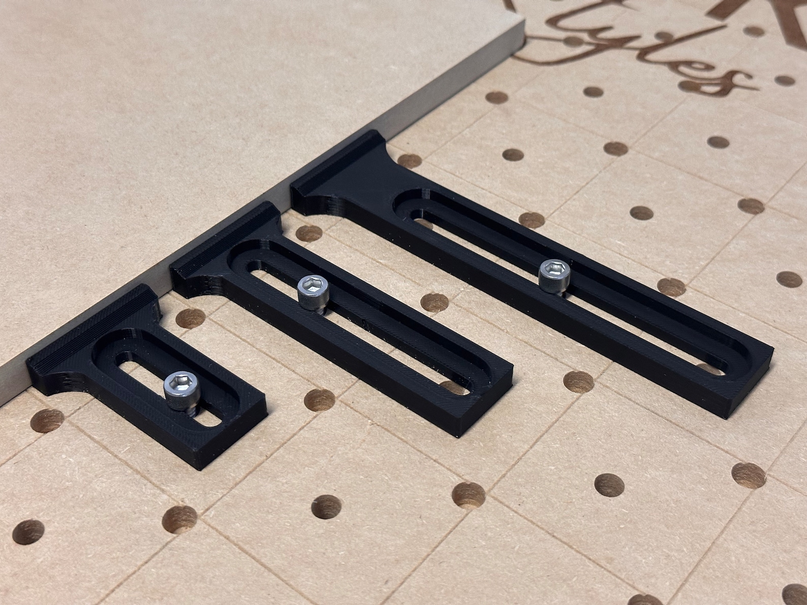 CNC Side Clamps Low Profile, 3D Printed CNC Clamps and Fences With Bolt ...