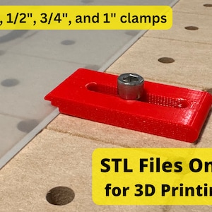 CNC Toe Clamps Low Profile, STL Digital File, 3D Printed CNC Down Side ...