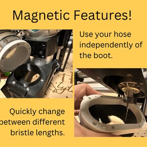 CNC Dust Boot MS8040, 80mm Body 4in Hose, 3D Printed CNC Dust Shoe for ...