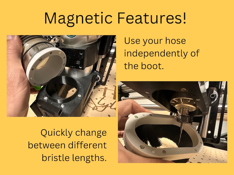 CNC Dust Boot MS8040 80mm Body 4in Hose 3D Printed CNC Dust - Etsy