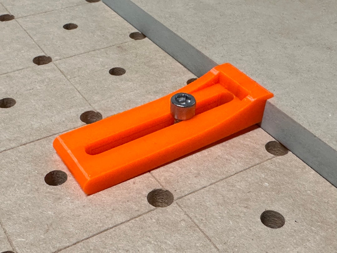 CNC Toe Clamps Low Profile, 3D Printed CNC Down Side Pressure Clamps ...