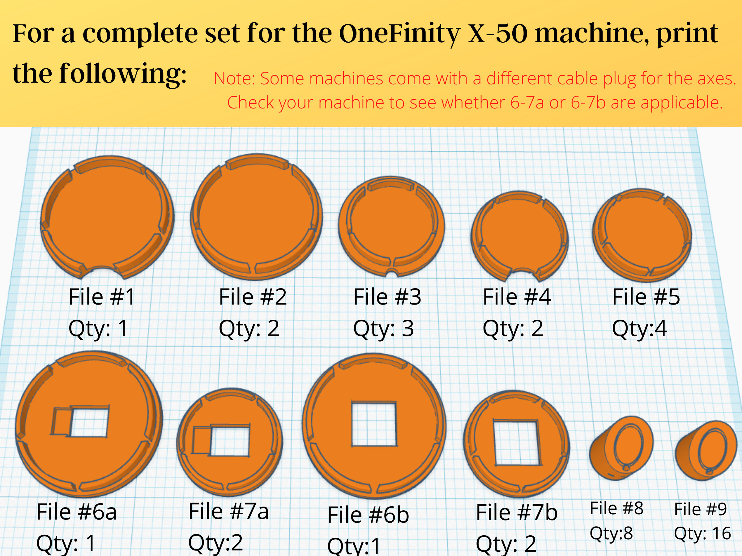 Onefinity X-50 End Caps and Plugs Digital Files 3D Printed 1F - Etsy