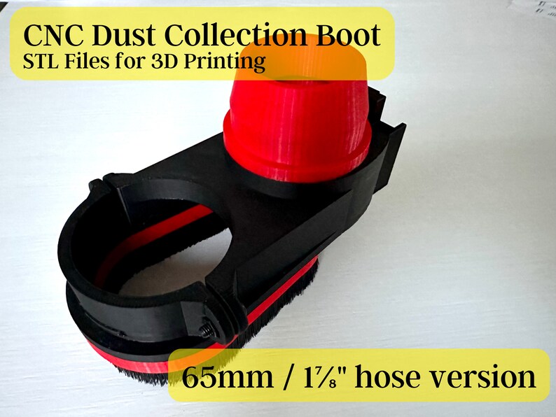 CNC Dust Boot MS6525 Digital STL Files 65mm Body 1-7/8in - Etsy