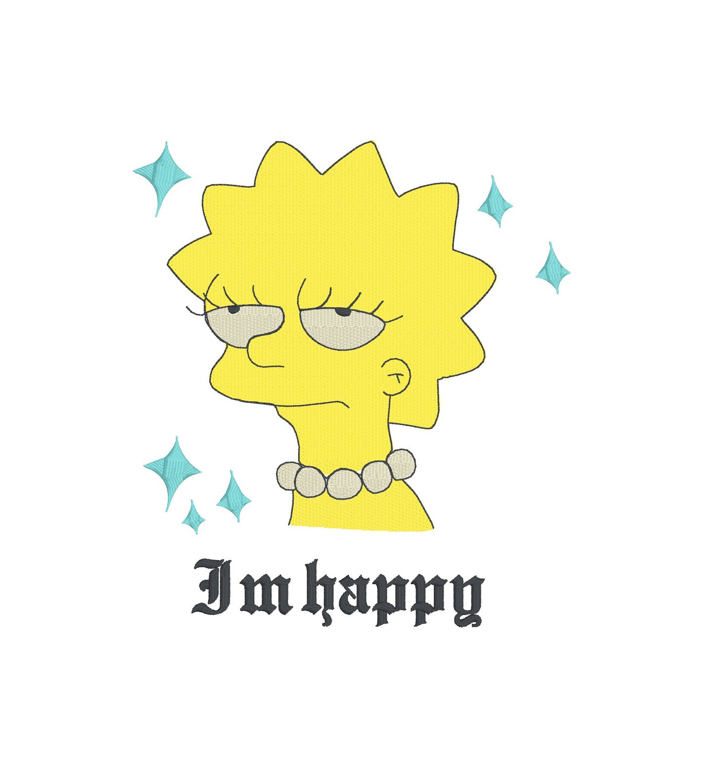 Lisa Simpson Embroidery Design | Etsy