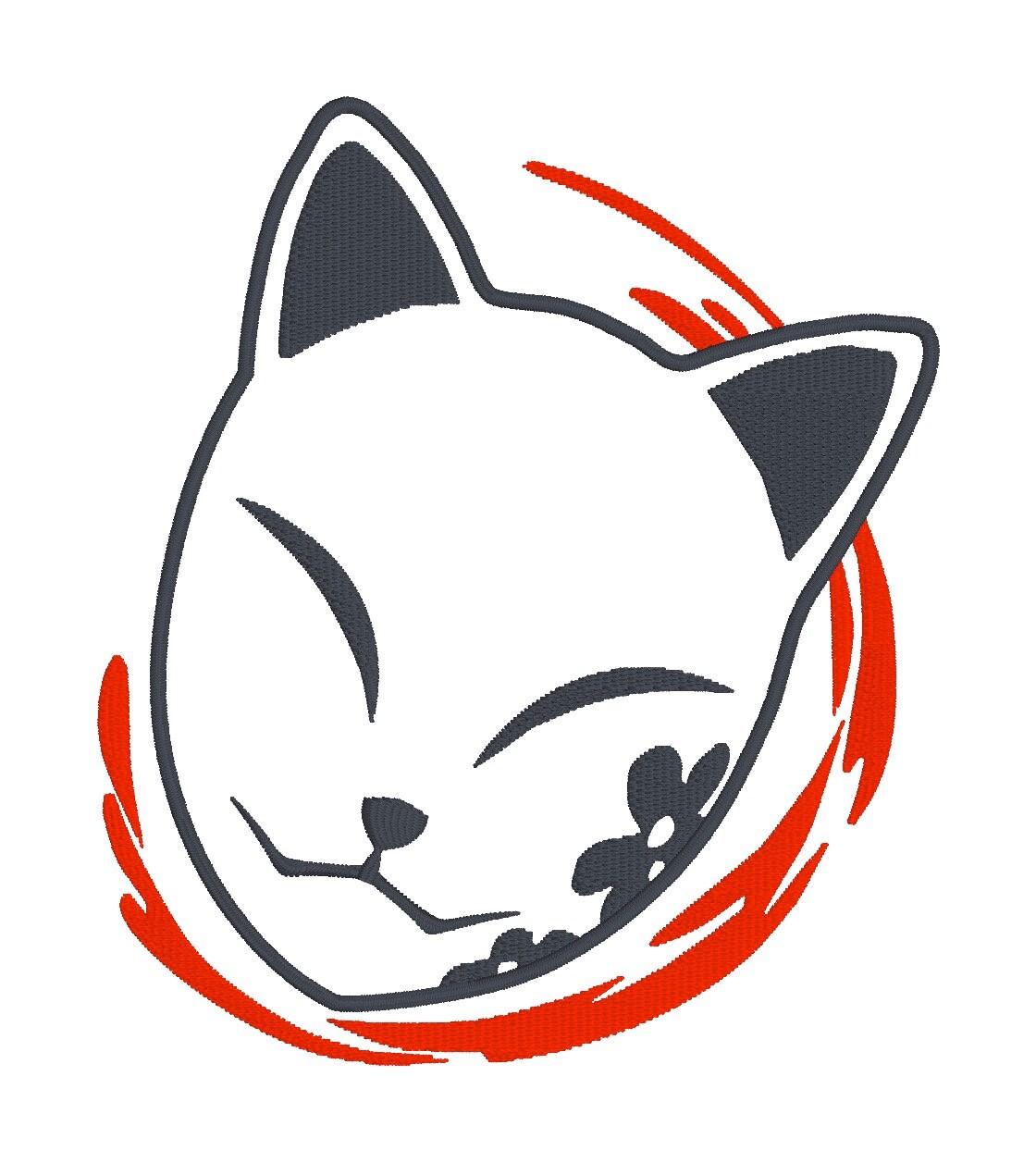 Anime Mask - Embroidery Design - Etsy