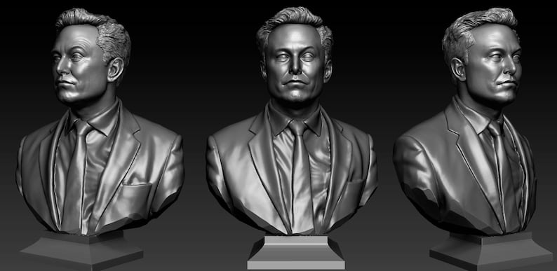Elon Musk Bust Large. Incredible Detail Any Colour Available! - Etsy Elon Musk Bust Large. Incredible Detail Any Colour Available! - Etsy