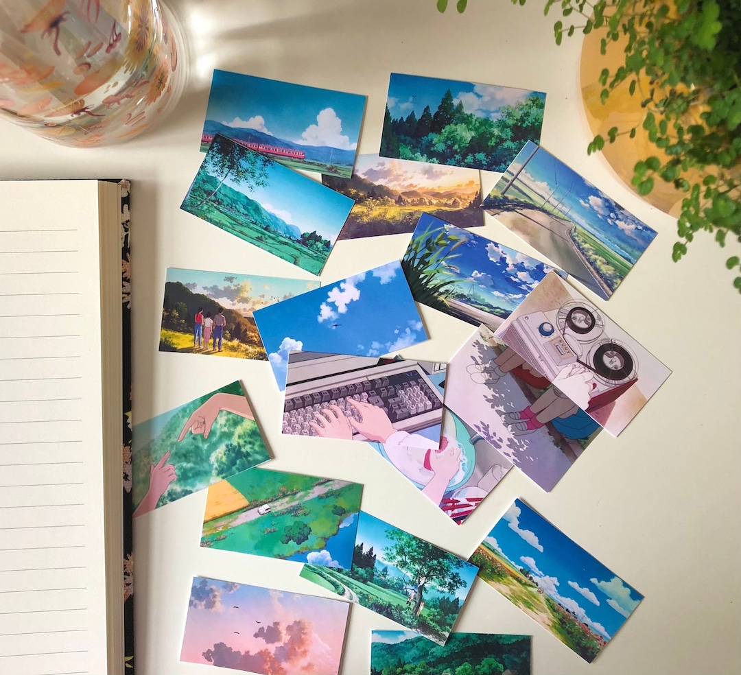 Anime Background Stickers Aesthetic Stickers Anime - Etsy