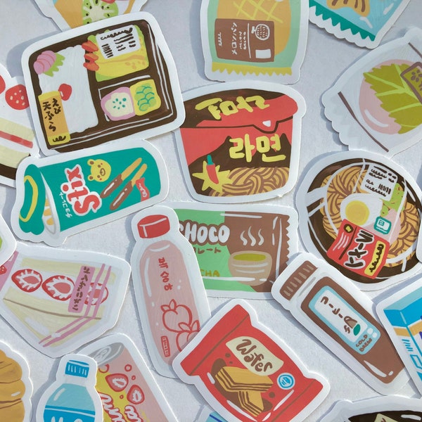 Korean Snack Stickers - Etsy