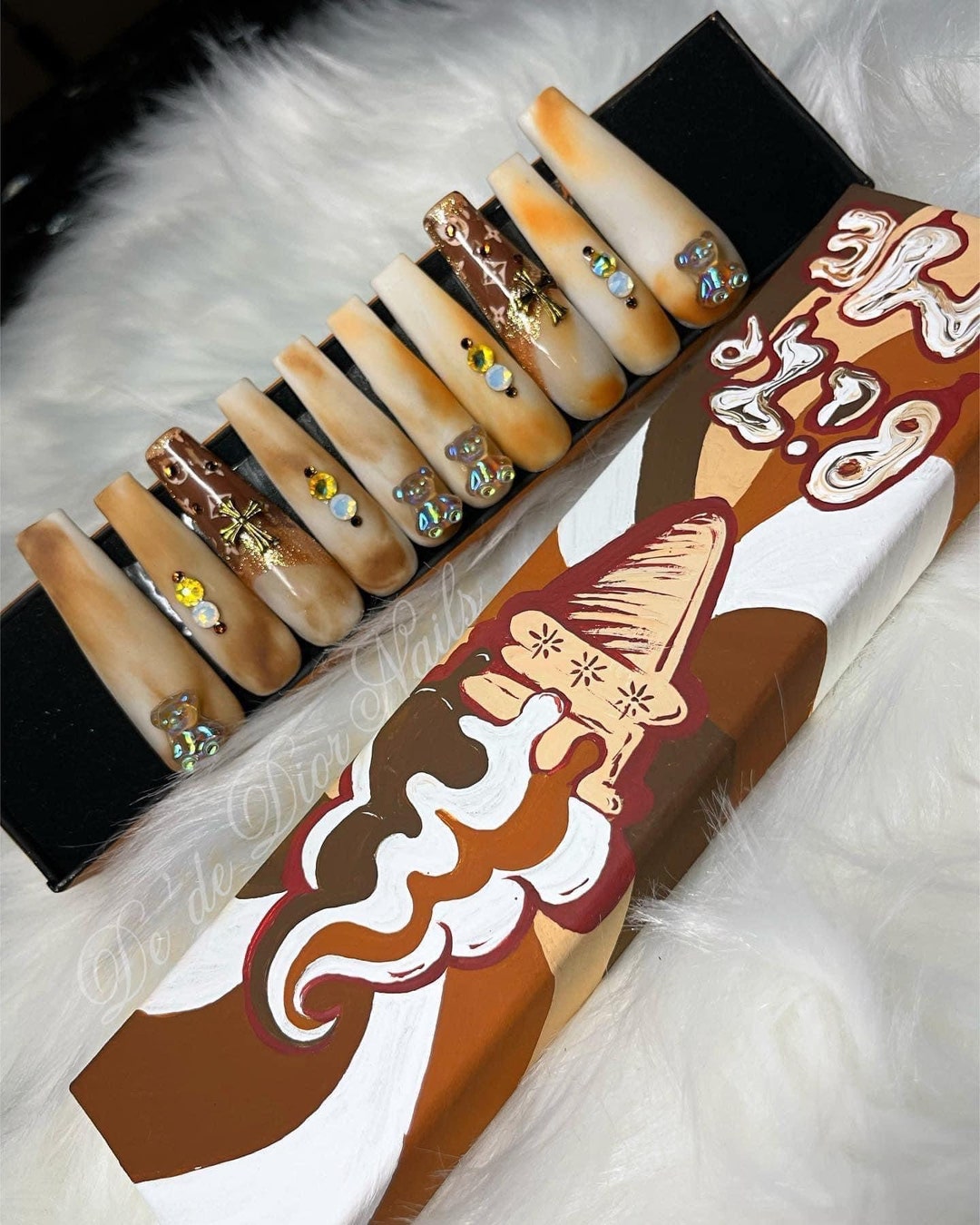 Glow in the Dark Acrylic Press on Nails - Etsy