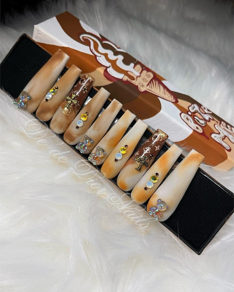 Glow in the Dark Acrylic Press on Nails - Etsy