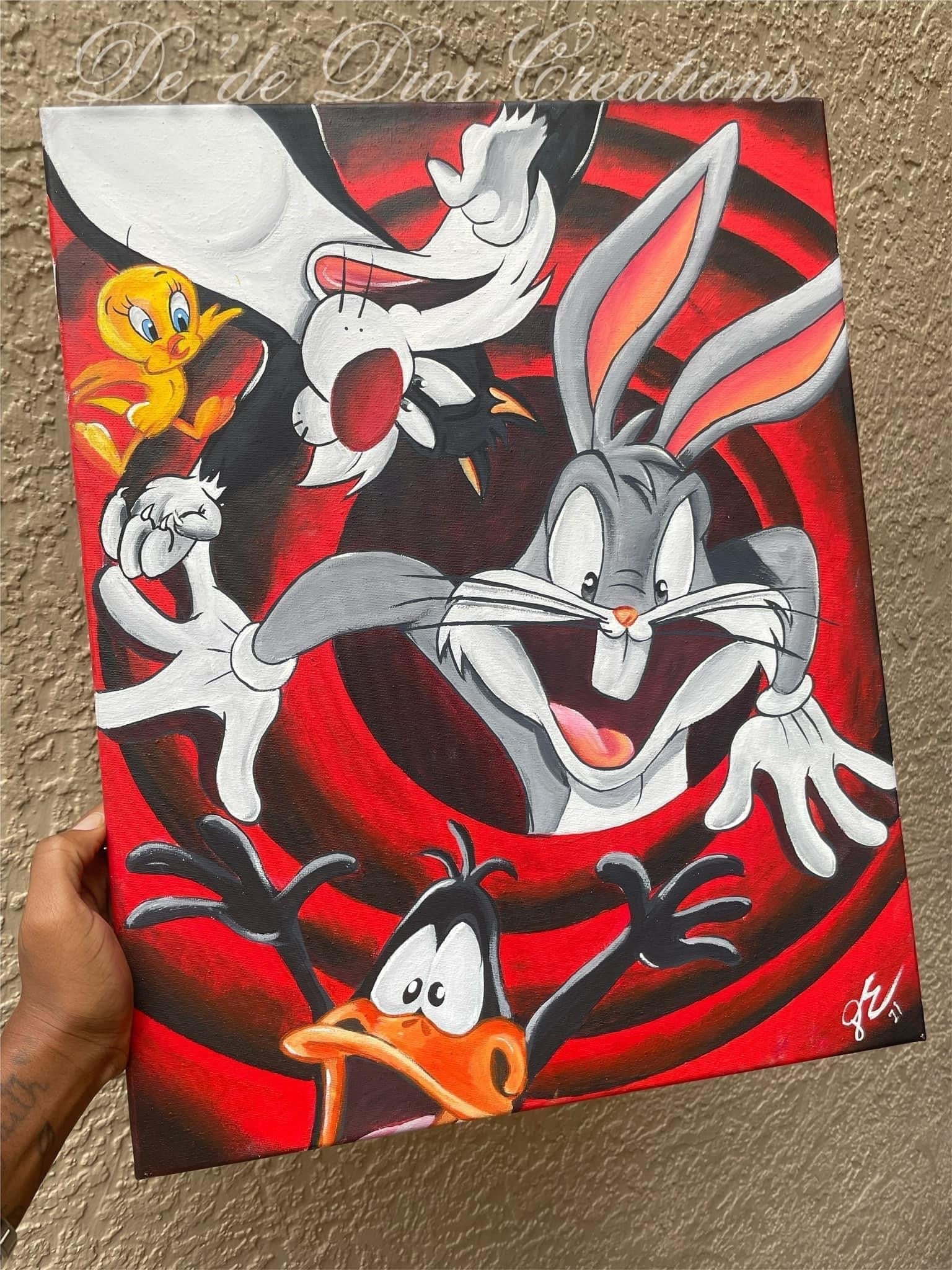 Looney Tunes Custom Painting - Etsy