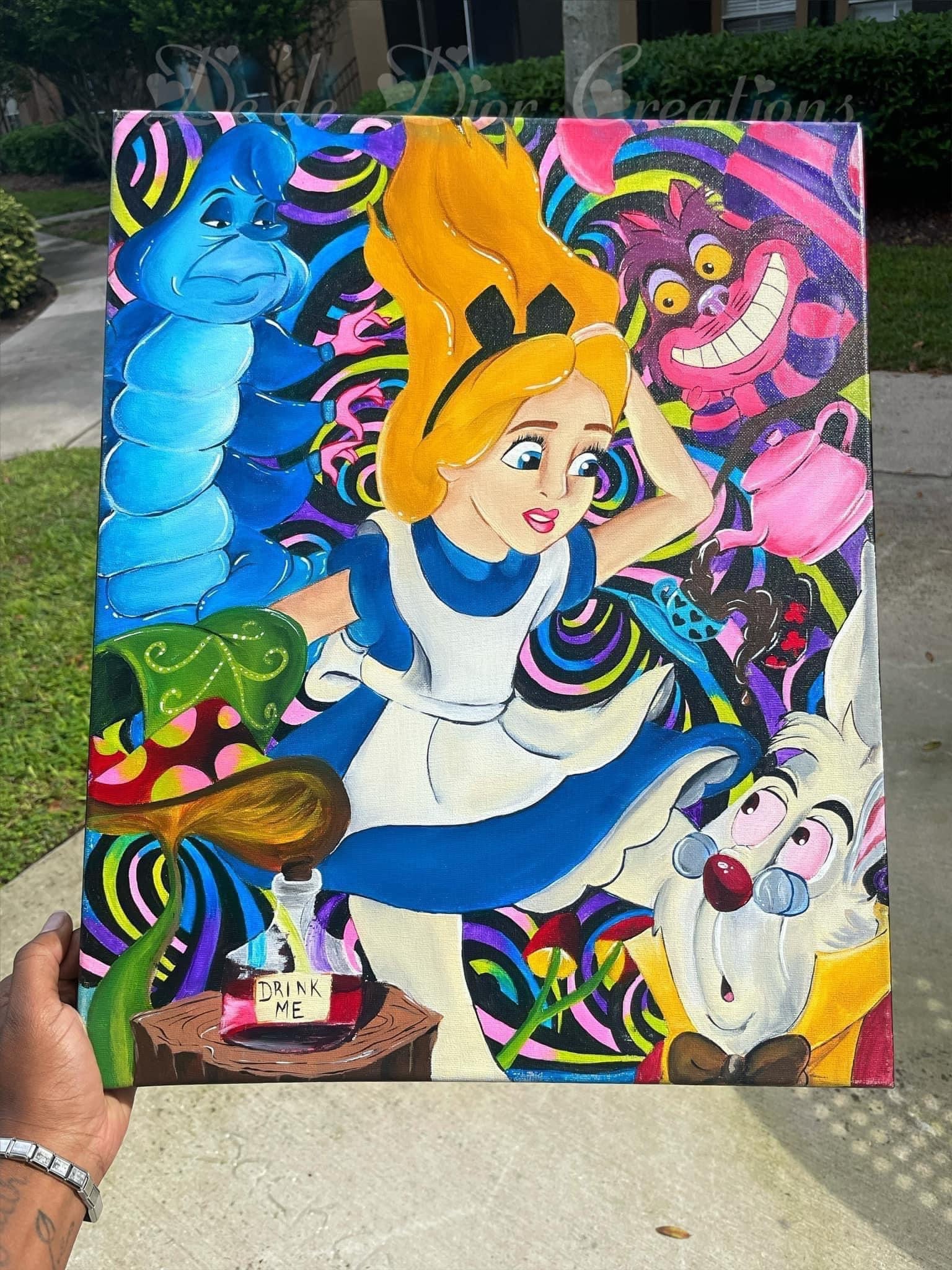 Alice in Wonderland Painting - Etsy