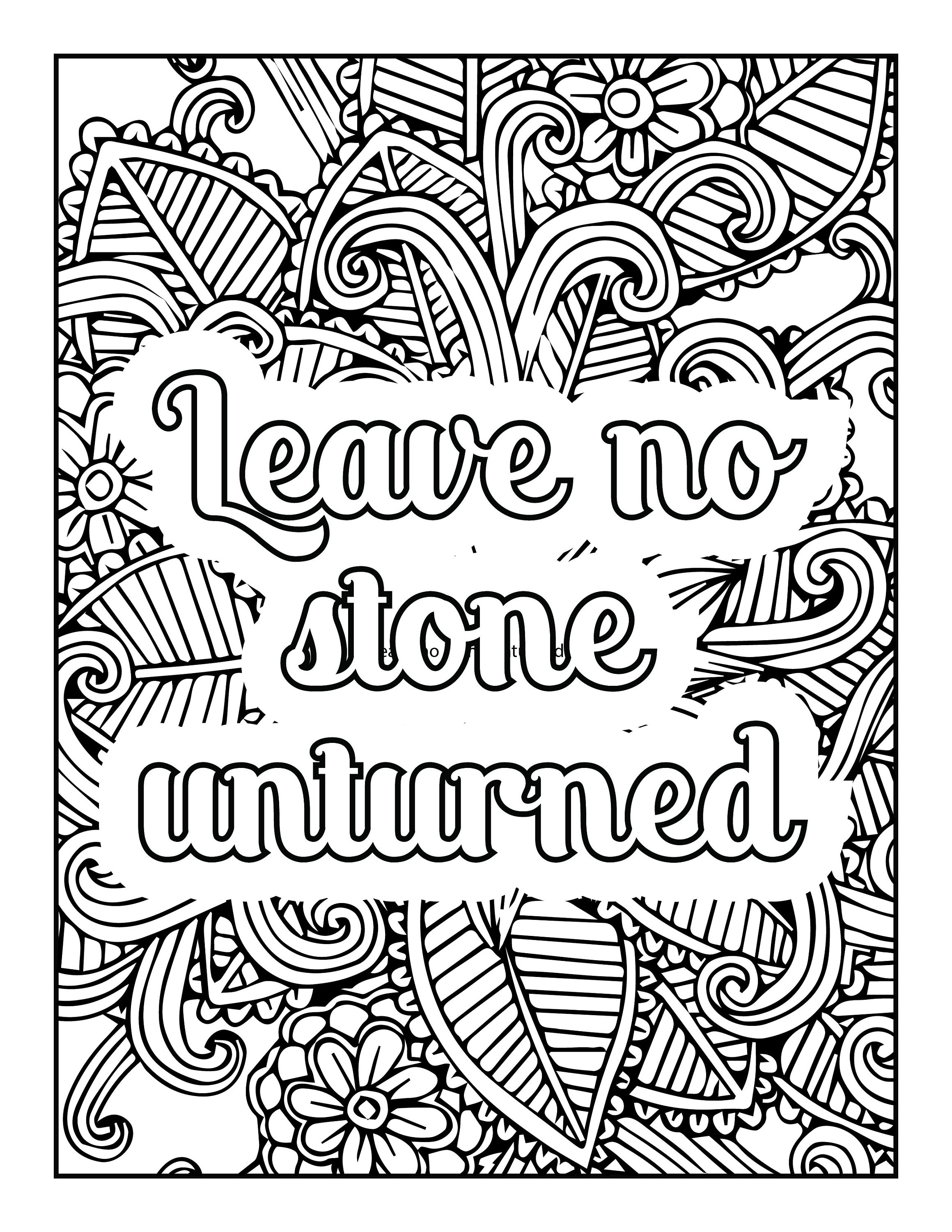 100 Motivational Inspirational Coloring Pages - Etsy