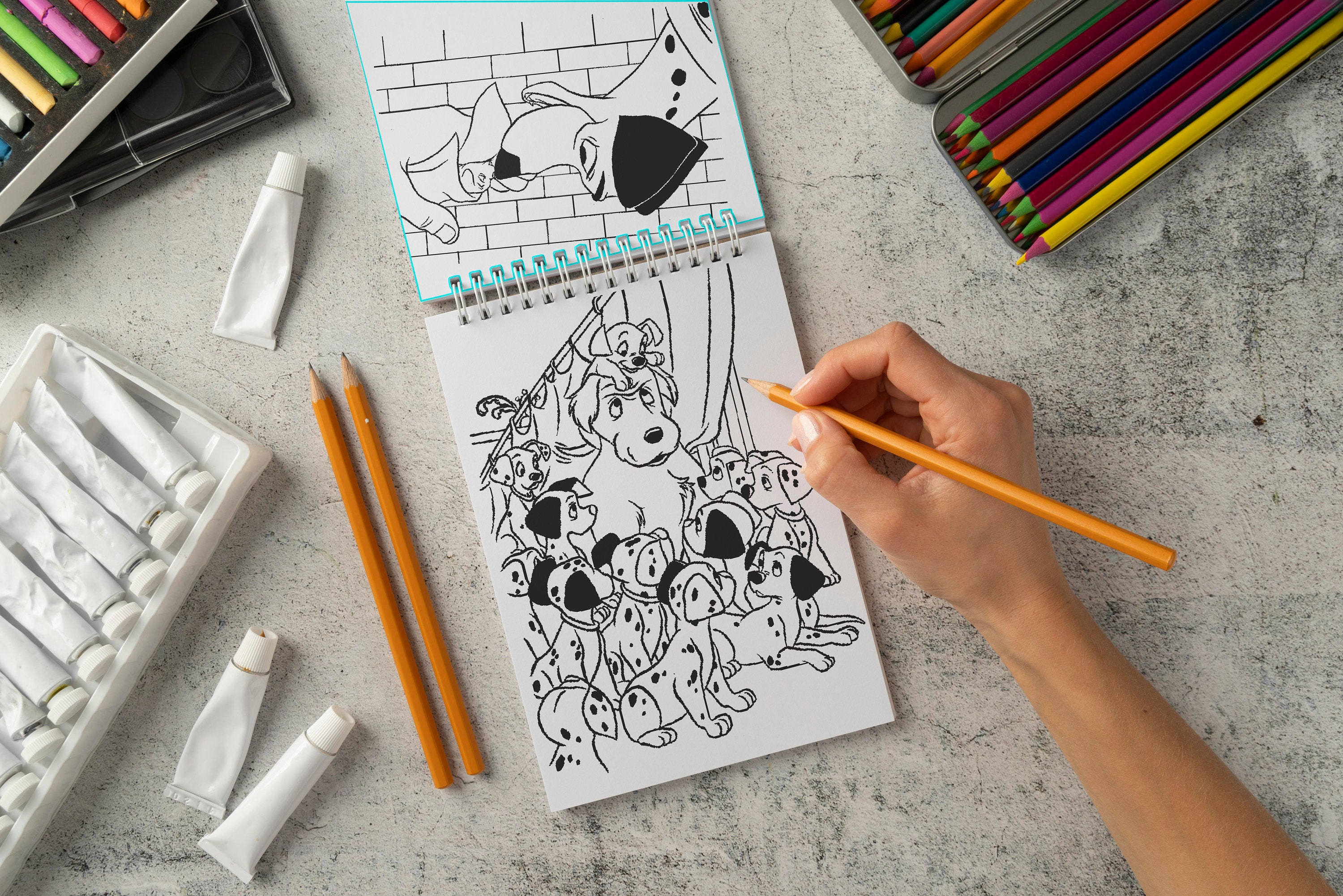 101 Dalmatian Coloring Book for Children Cruela De Vil - Etsy