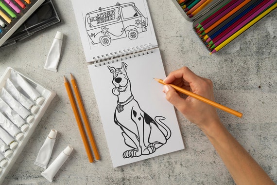 Scooby Doo Coloring Pages Mystery Machine Coloring