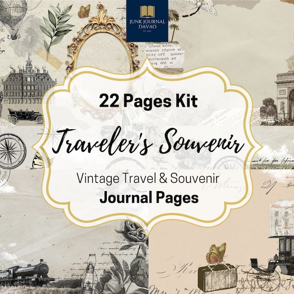 Souvenir Journal Template - Etsy