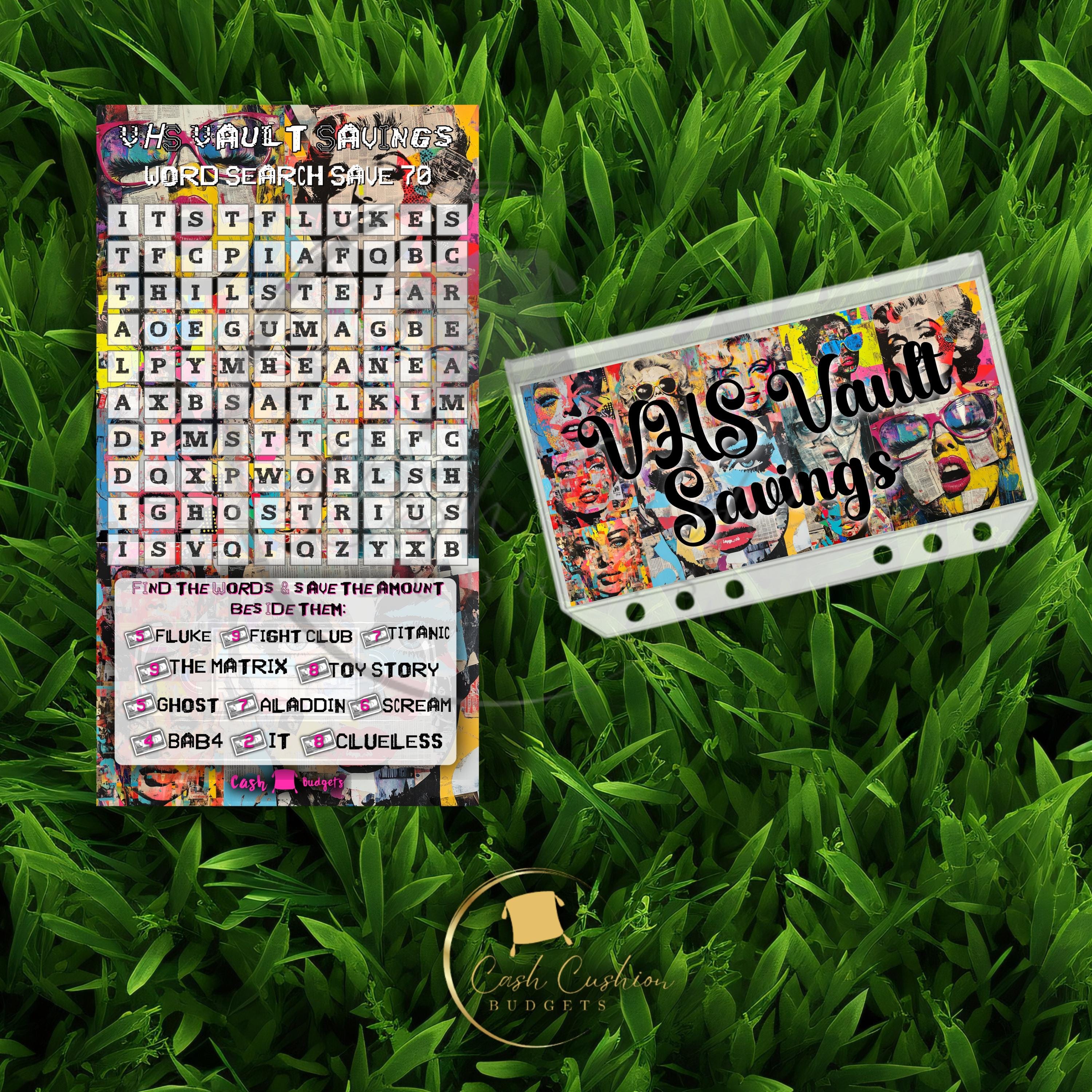 90s Movie Word Search Savings Challenge: A6 Budget Binder Game - Etsy
