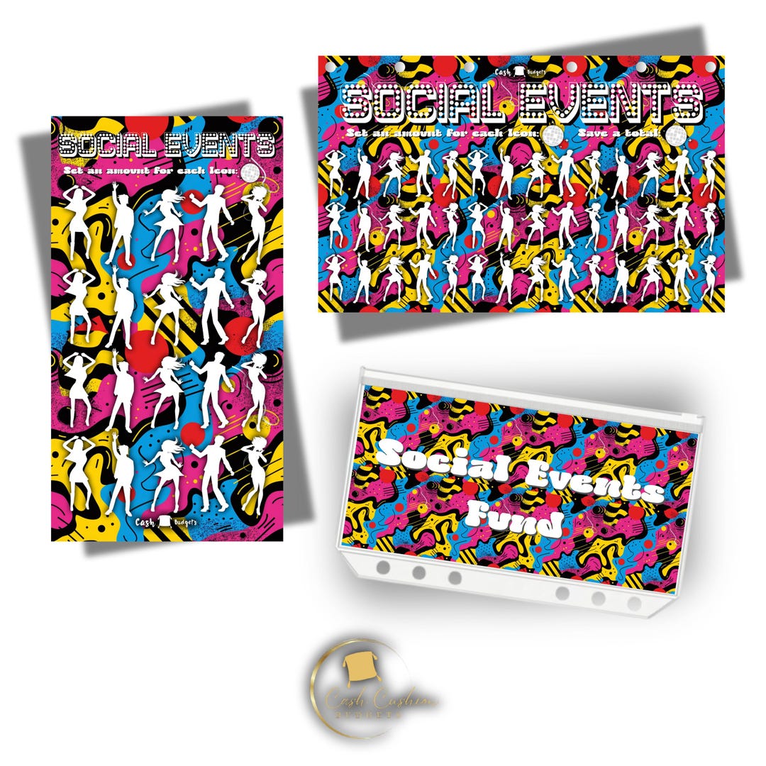 Social Events Fund Tracker: A6 Budget Dashboard or Zipper Insert - Etsy