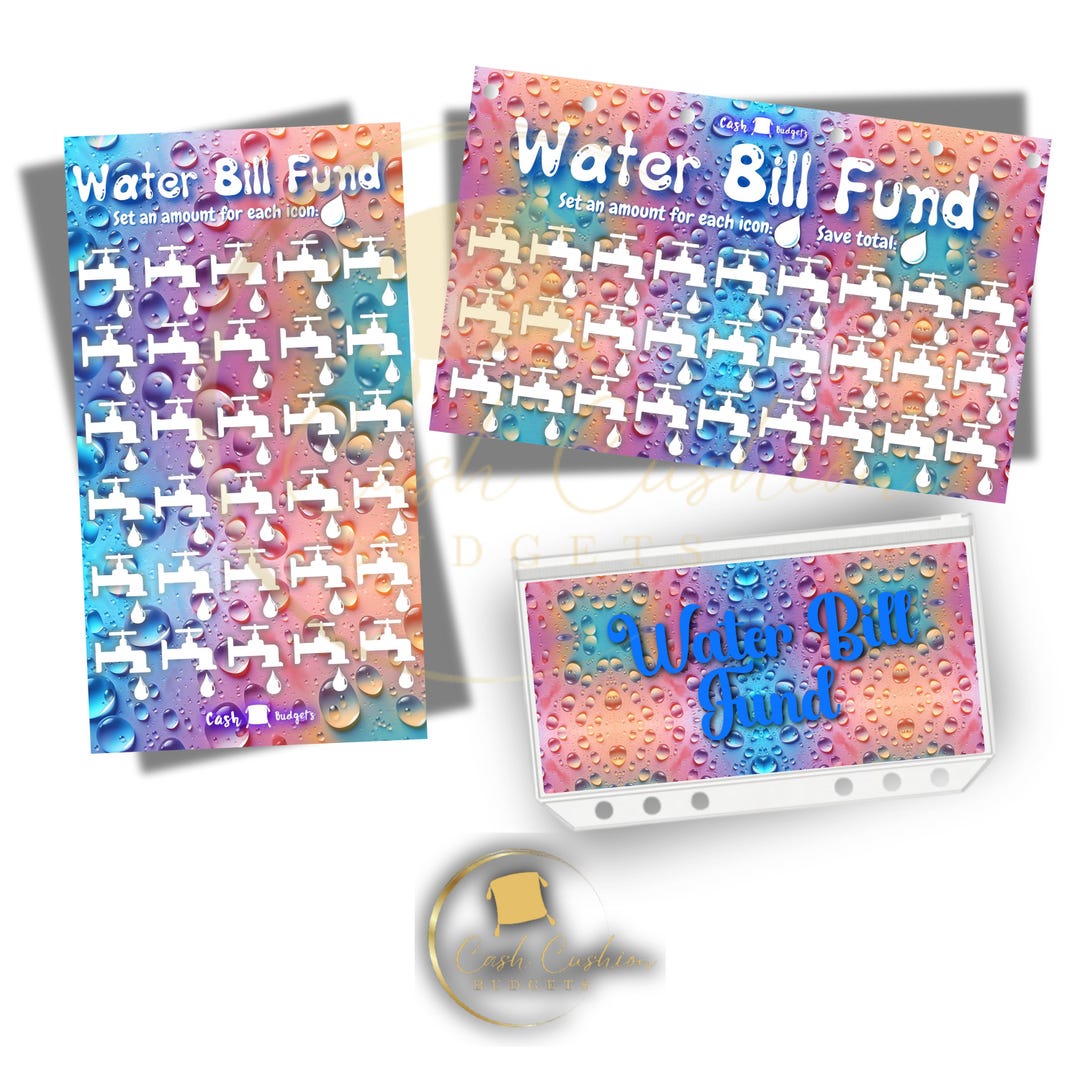 Water Bill Savings Tracker: A6 Budget Binder Insert - Etsy