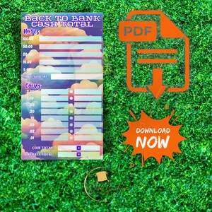 Back to Bank Breakdown Lodgement Sheet for Orginsed Life Style - Etsy