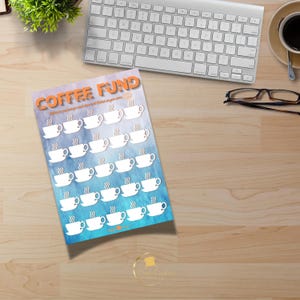Printable Coffee Fund Savings Tracker Digital Download PDF for ...