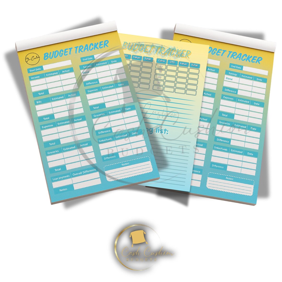 A4 Budget Tracker Notepad: 25 Tear-off Pages, Cash Stuffing Planner - Etsy