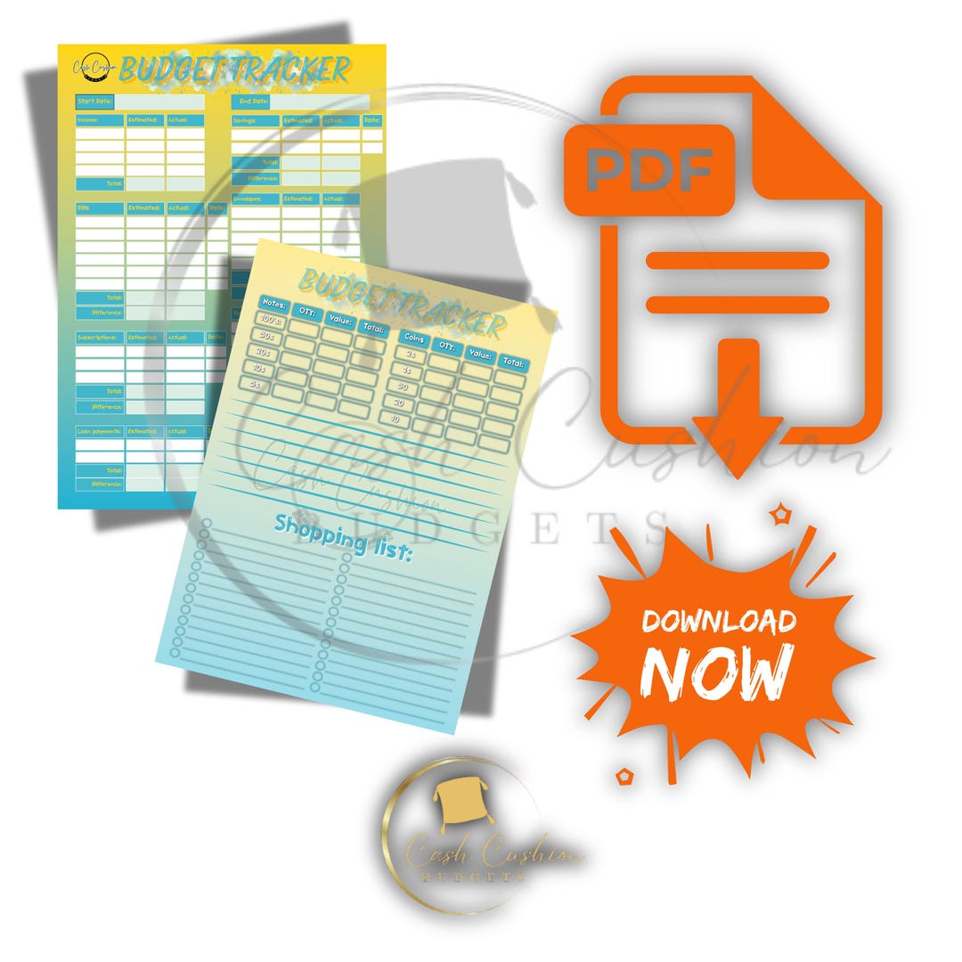 Printable Budget Tracker A4: Monthly Expense Organizer (digital ...