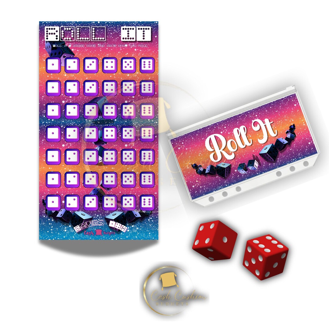 Roll It Dice Savings Challenge: Laminated A6 Budget Tracker Insert - Etsy