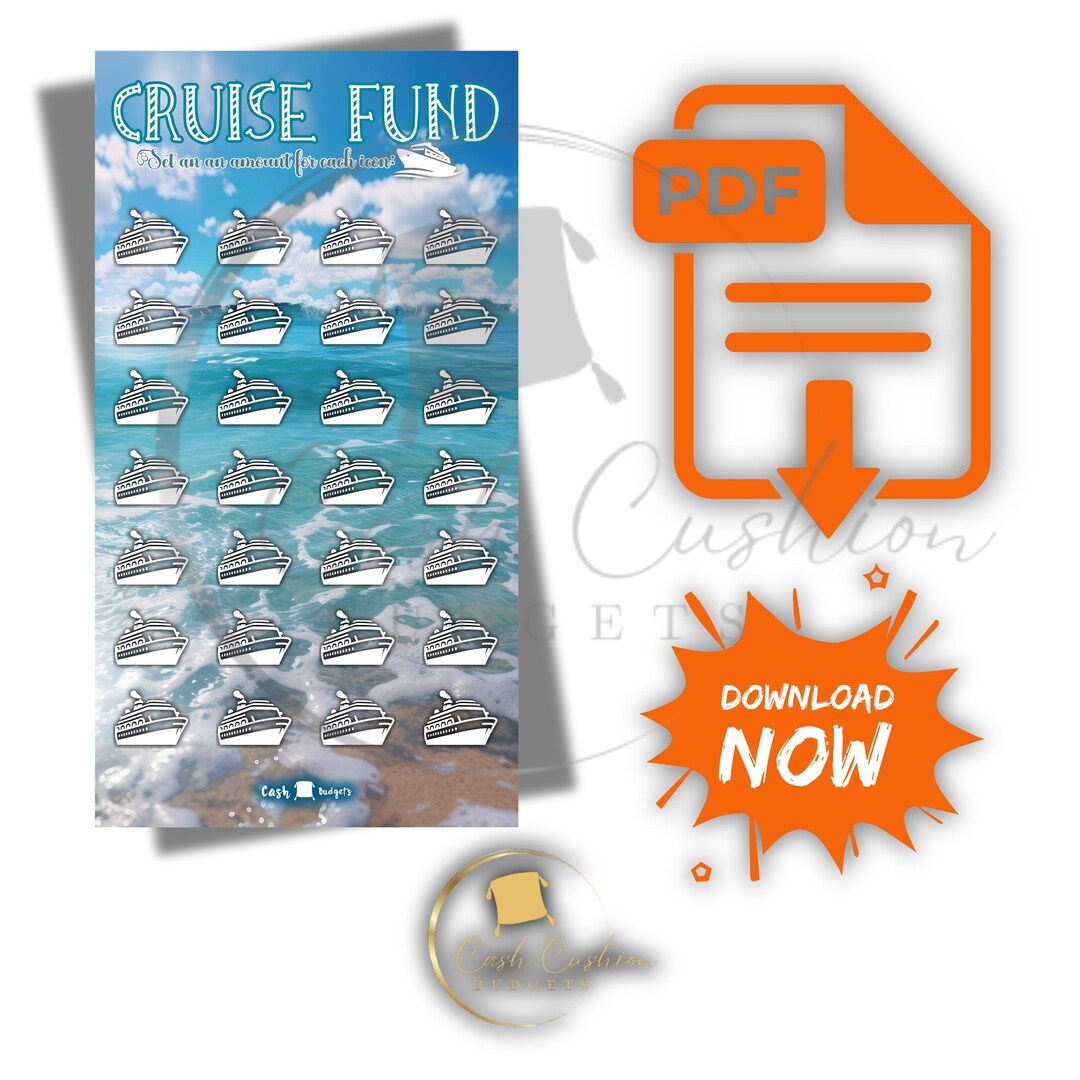 Cruise Fund Savings Tracker: A6 Cash Budgeting Tool (digital Download ...