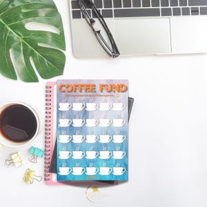 Printable Coffee Fund Savings Tracker Digital Download PDF for ...