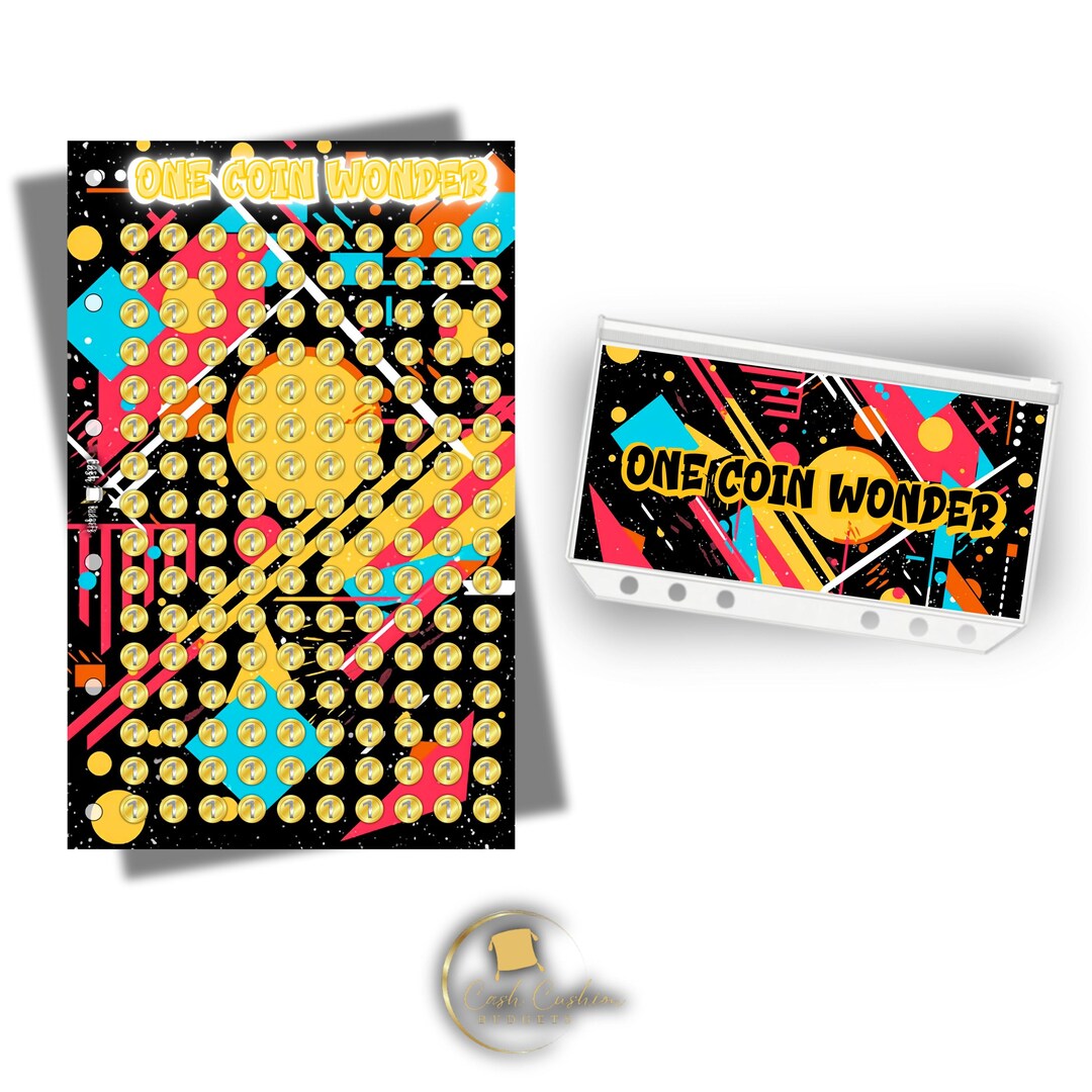Coin Wonder Savings Challenge | Laminated Tracker, Save 150 Dollars ...