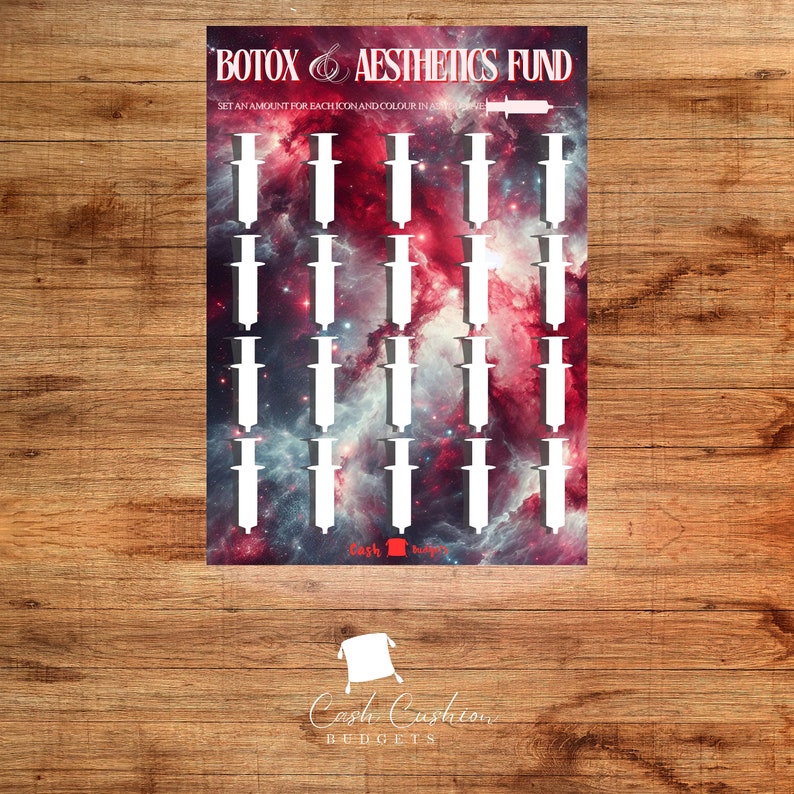 Botox and Aesthetics Savings Tracker Savings Challenge Budget Tool - Etsy