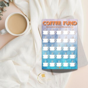 Printable Coffee Fund Savings Tracker Digital Download PDF for ...