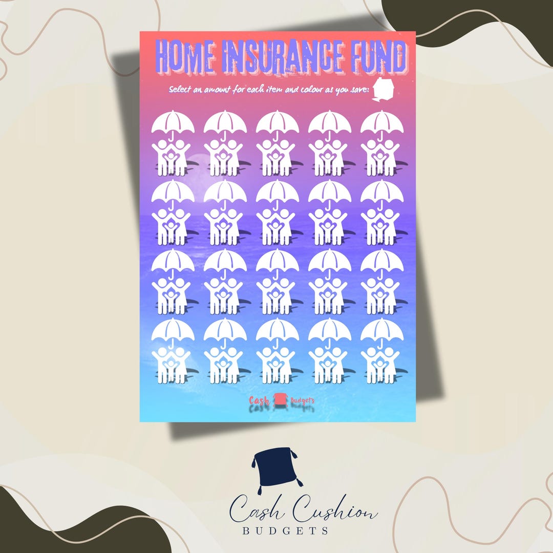 Home Insurance Savings Tracker Printable PDF Digital Download - Etsy